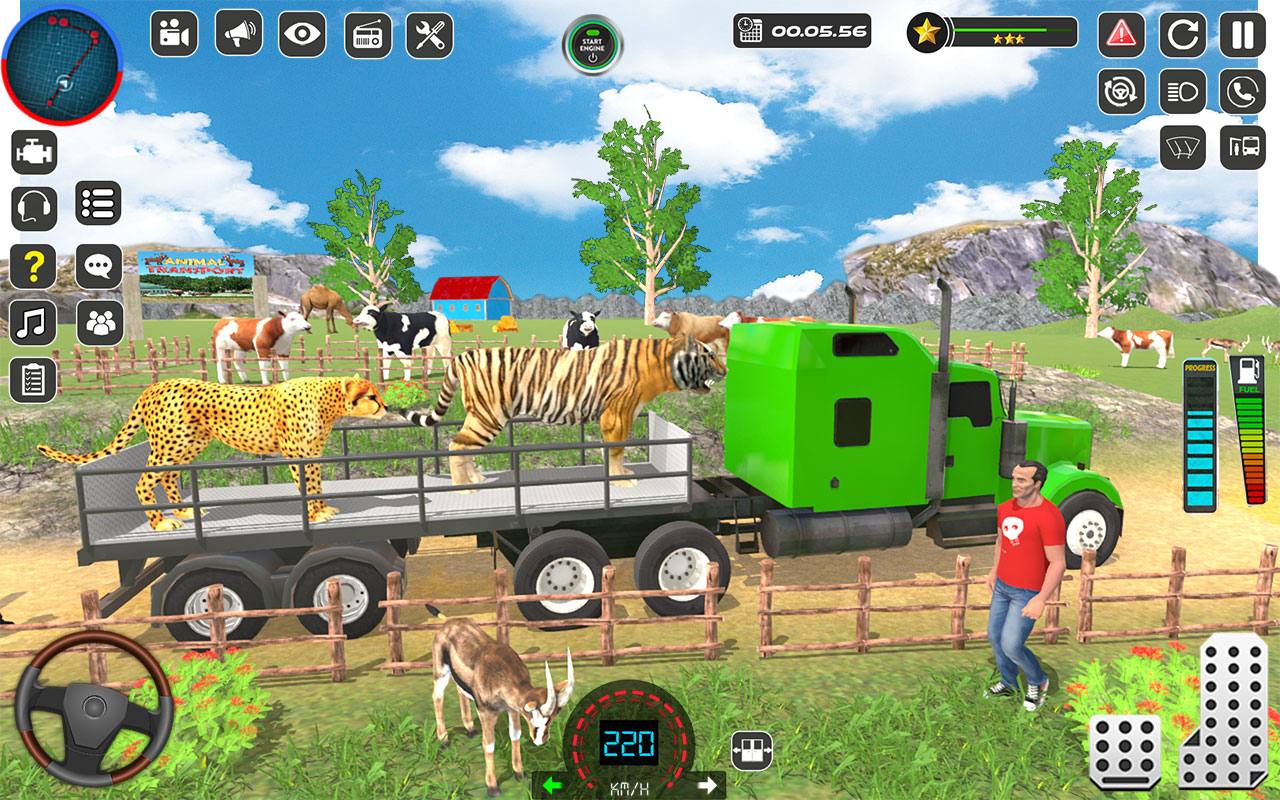 Wild Animal Transport Truck Driving Games Zoo Animal Transportaion Farm ...