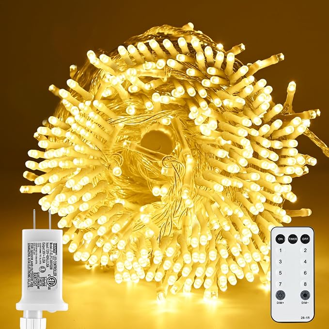 Amazon.com: Fasigo Upgraded 112ft 310 LED Christmas Tree Lights with ...