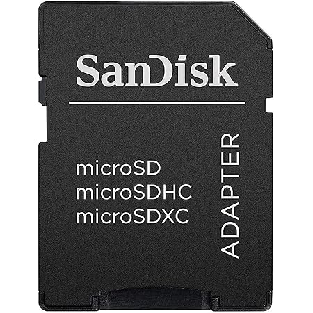 Amazon.com: SanDisk MicroSD to SD Memory Card Adapter , Black : Electronics