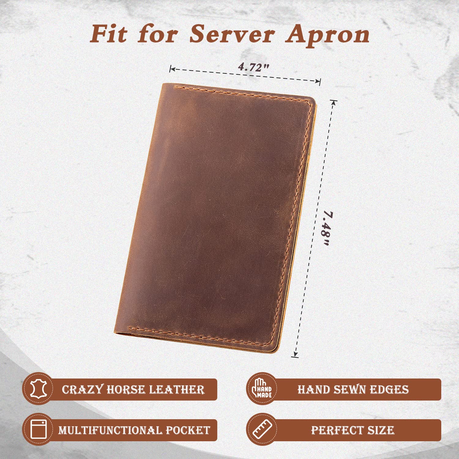 Snapklik.com : Fasjosma Server Books For Waitress,Leather Restaurant ...
