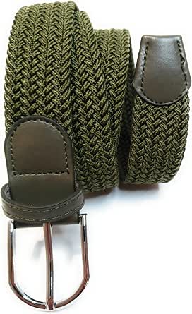 Graham & Ash Co Stretch Belt for Men Braided Nylon Webbing Flexible ...