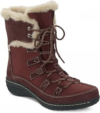 Amazon.com: Aetrex Womens Berries Short Lace-Up Boot Cranberry 40 (US ...