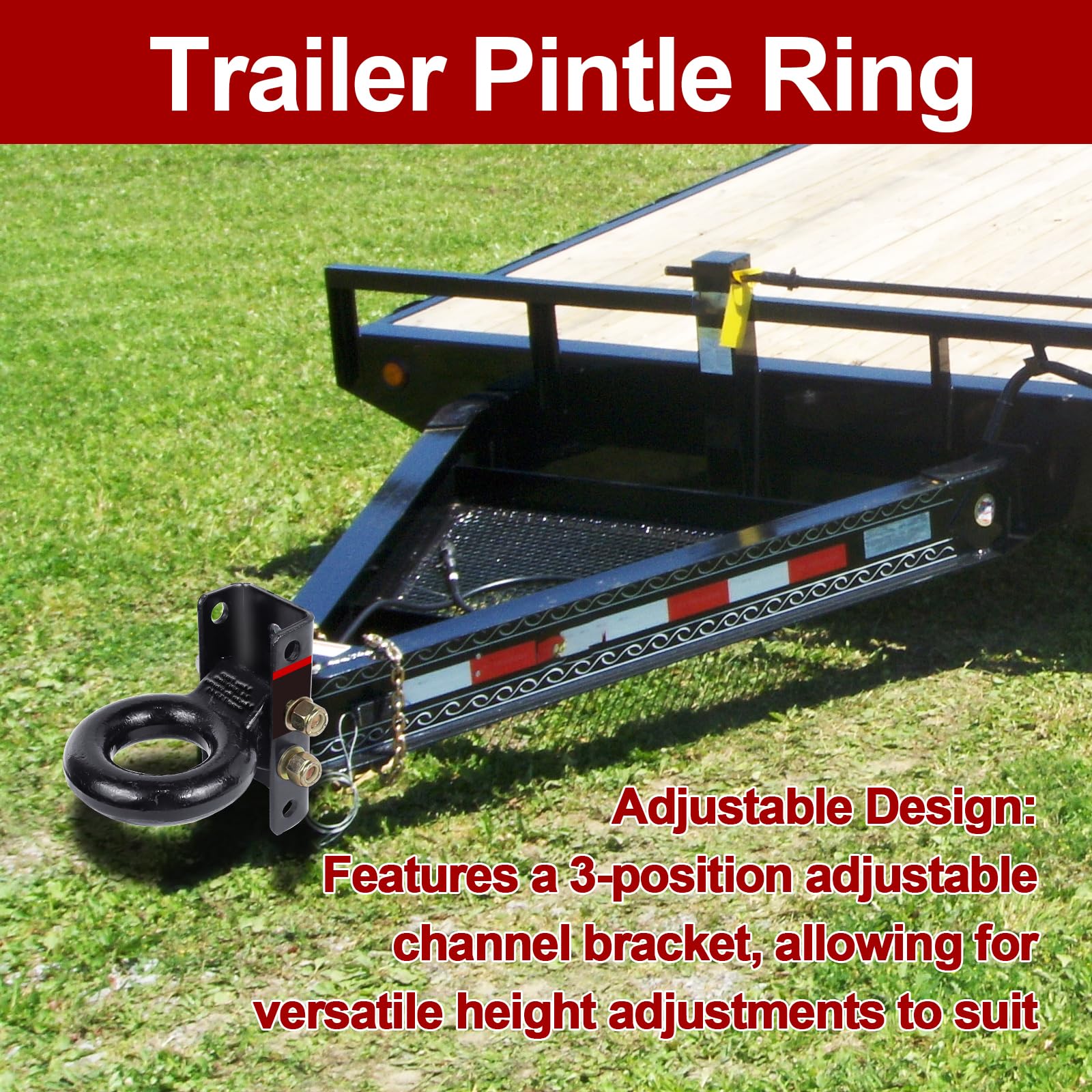 Snapklik.com : NBJINGYI Heavy Duty Cast Adjustable Lunette Ring 14000lbs