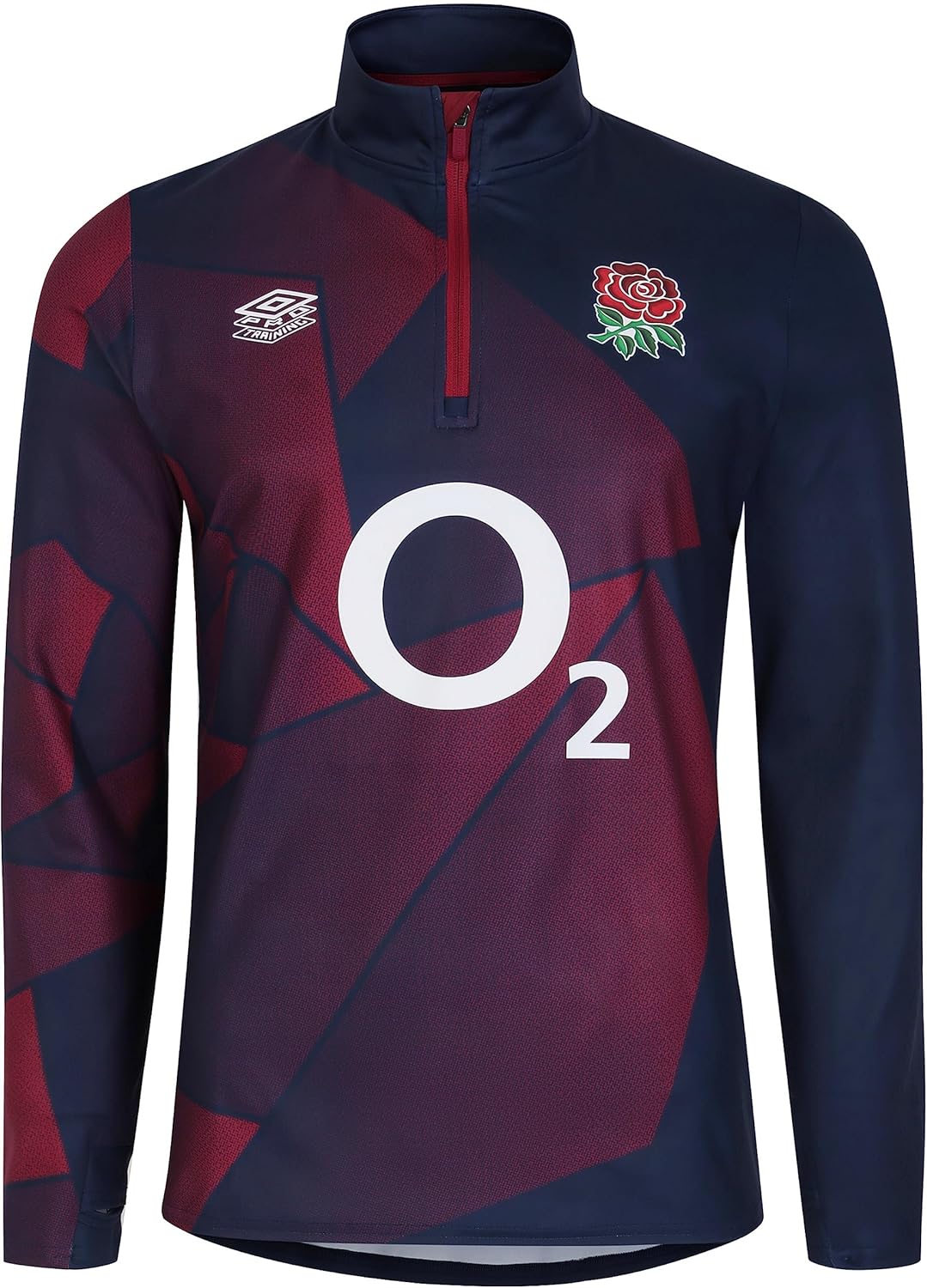Amazon.com : Umbro Mens 23/24 England Rugby Warm Up Midlayer (M) (Navy ...