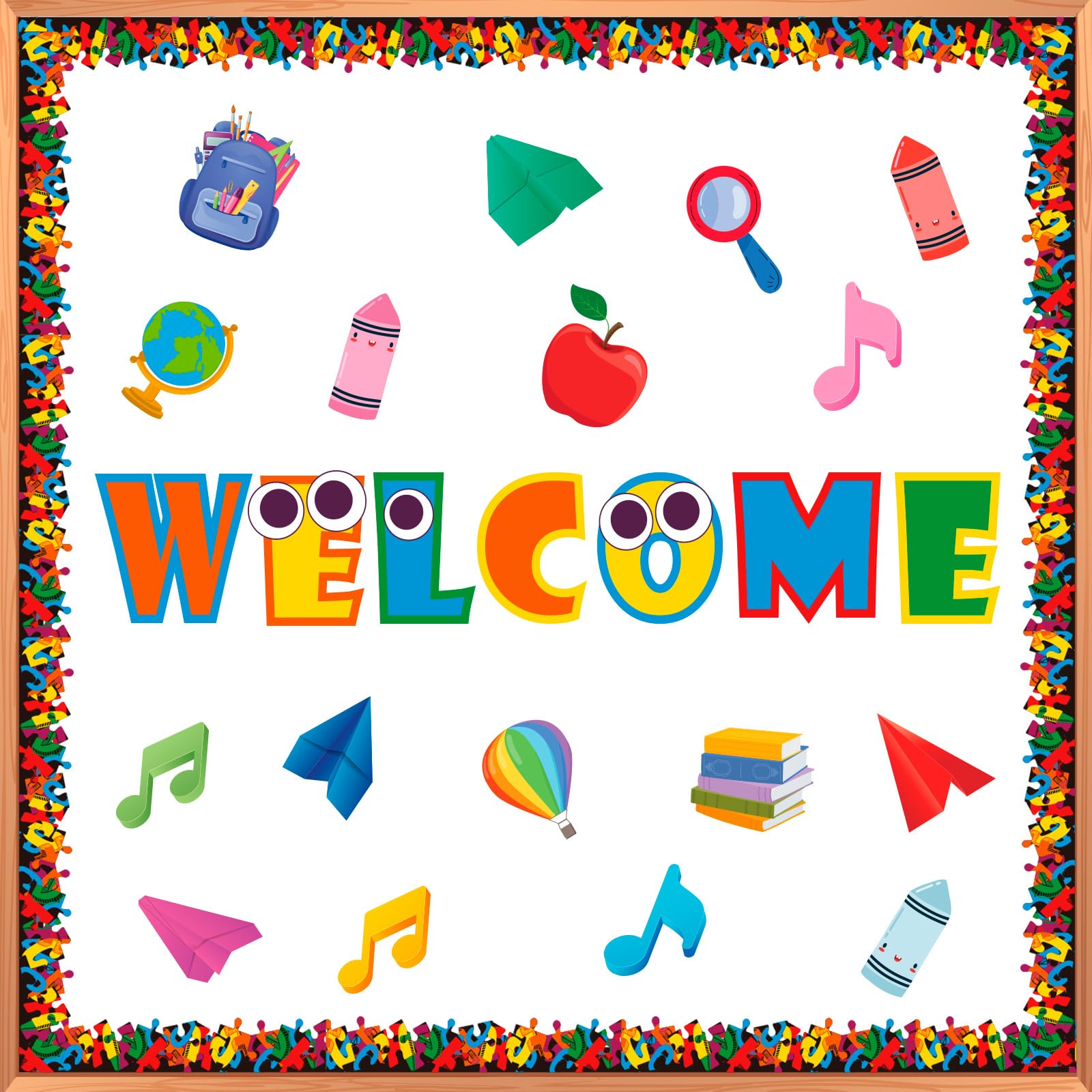 Snapklik.com : Welcome Back To School Classroom Bulletin Board Borders ...