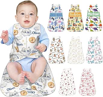 Amazon.com: Personalized Baby Sleep Sack 0-24 Months Custom Sleep Sacks ...