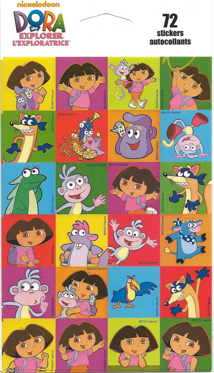 Amazon.com: Dora the Explorer Square Scrapbook Stickers : Toys & Games