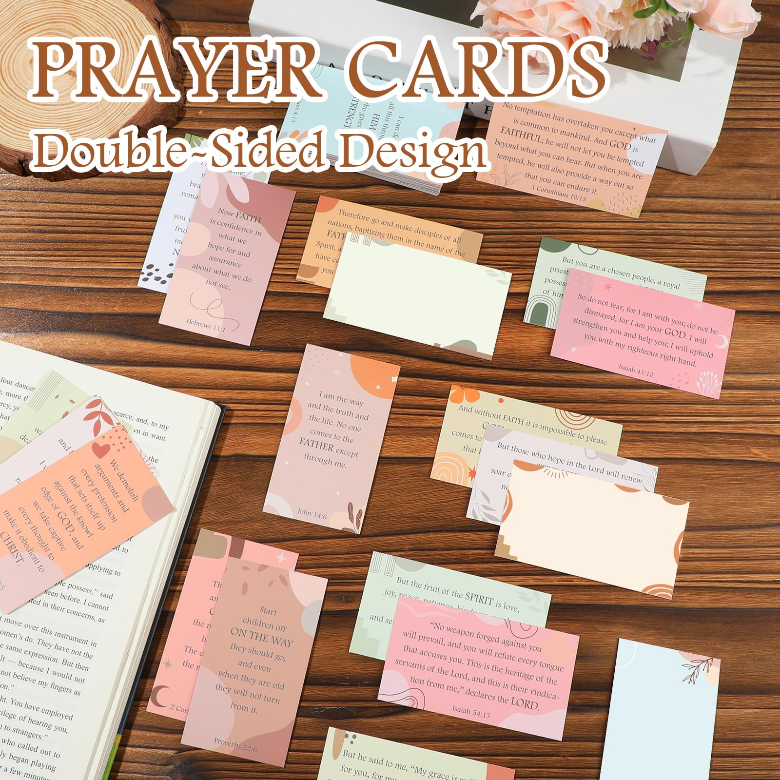 Snapklik.com : NEWEST Bible Verse Cards, 60 Unique Prayer Card For Women Mini Scripture ...
