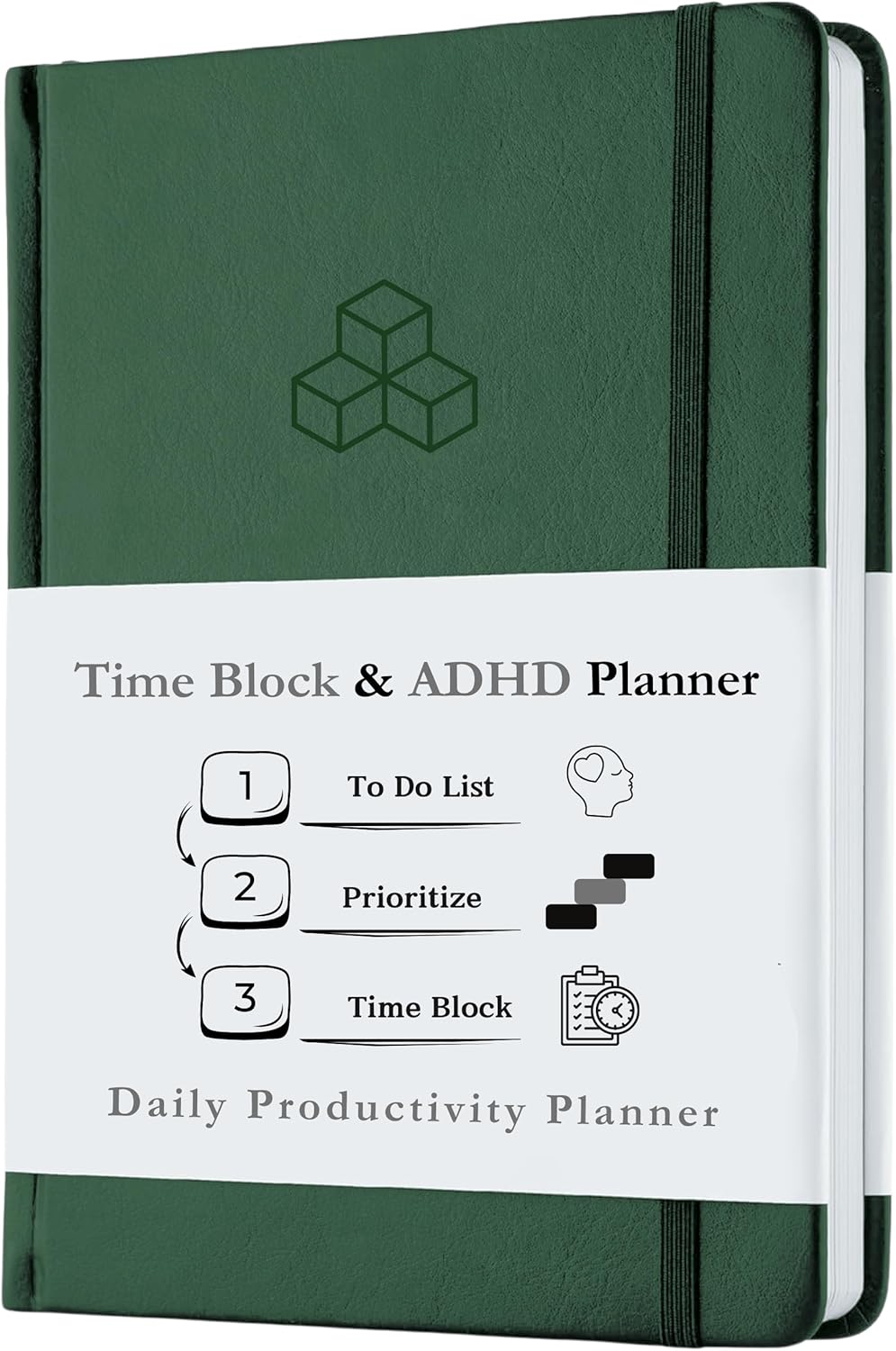 Time Blocking and ADHD Planner by Refine Days. 180 Undated Pages, To Do ...
