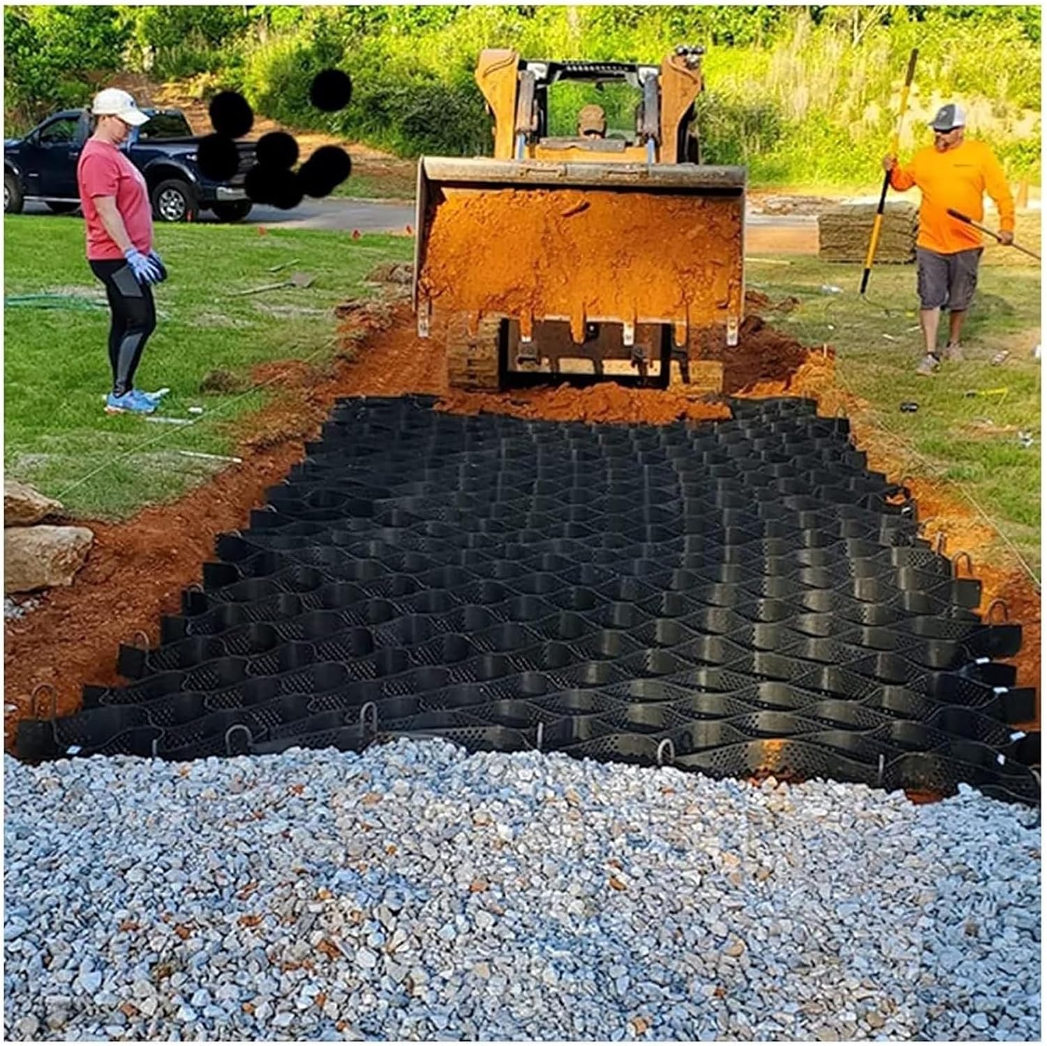 1 2 3 4 5 6 M Wide Heavy Duty Gravel Grids for Around Pool Parking ...