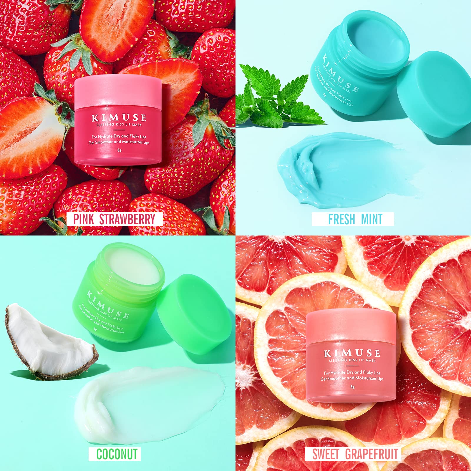 Snapklik.com : KIMUSE Lip Sleeping Mask Set - Overnight Treatment Lip ...