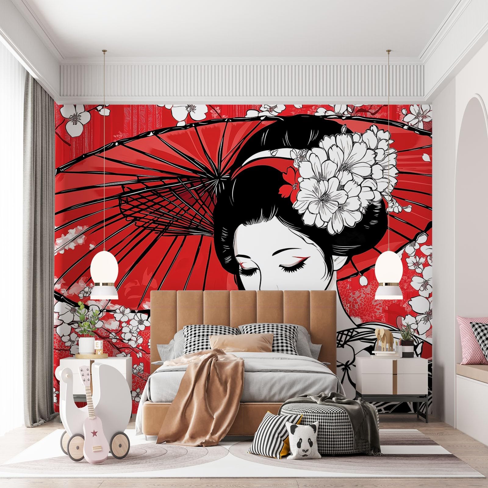 Japanese Bedroom Designs Mural
