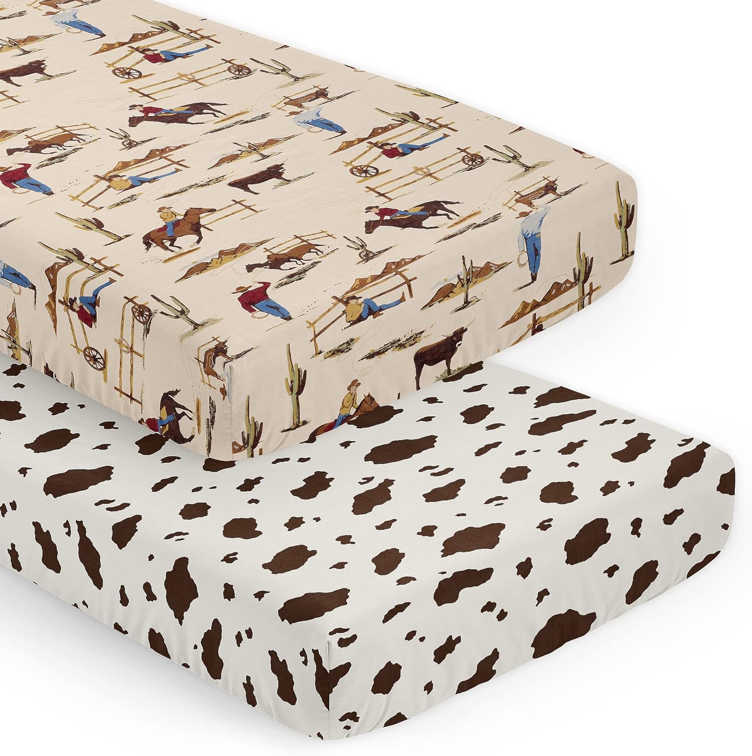 Amazon.com: Sweet Jojo Designs 2-Piece Baby Crib Sheets Set (Western ...