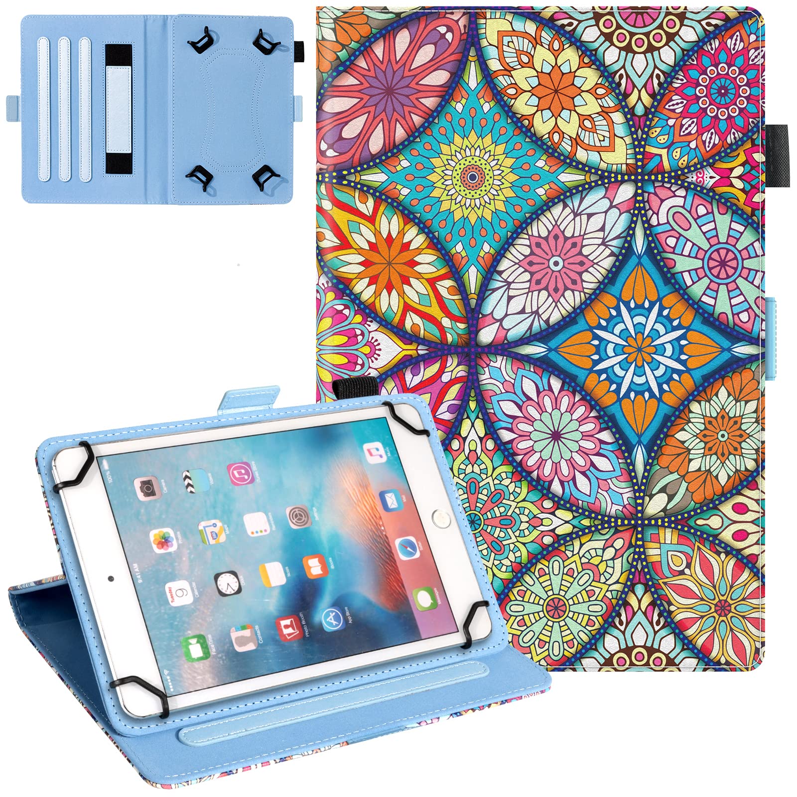 Amazon.com: Dteck Universal Case for 9.6-10.5 Inch Tablets - Fold Stand ...