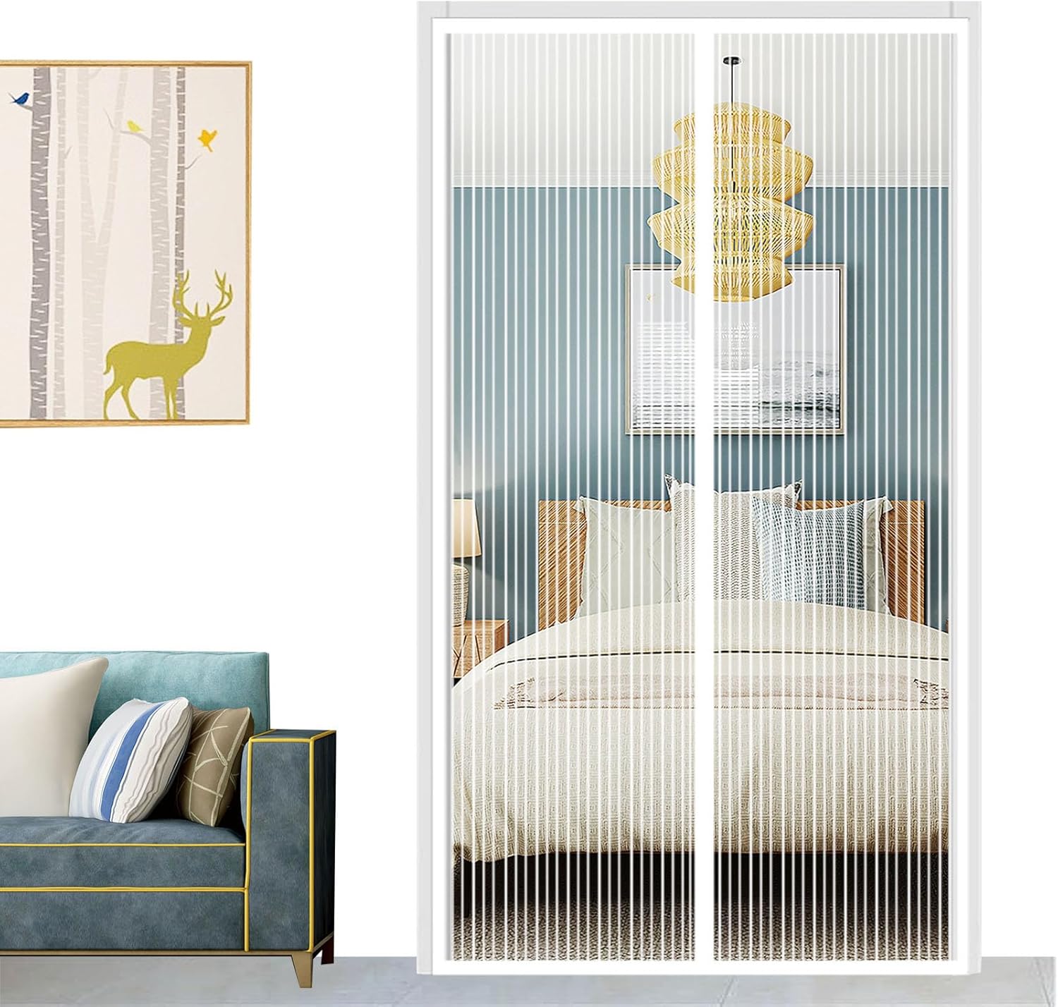 Magnetic Fly Insect Screen Door,Anti Mosquito Mesh Fly Curtain,Shuts ...