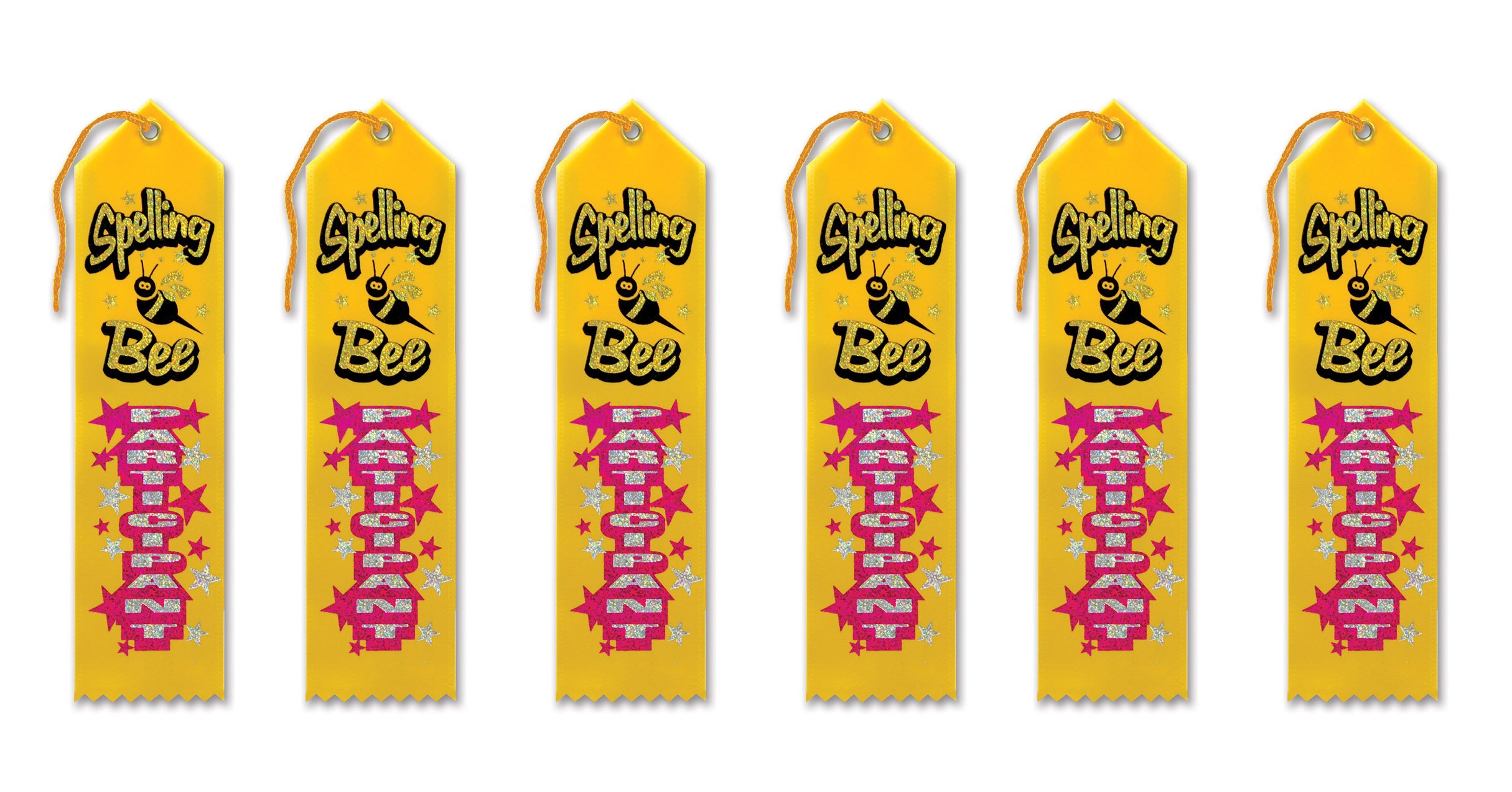 Amazon.com: Beistle Spelling Bee Participant Award Ribbons, 2 by 8-Inch ...