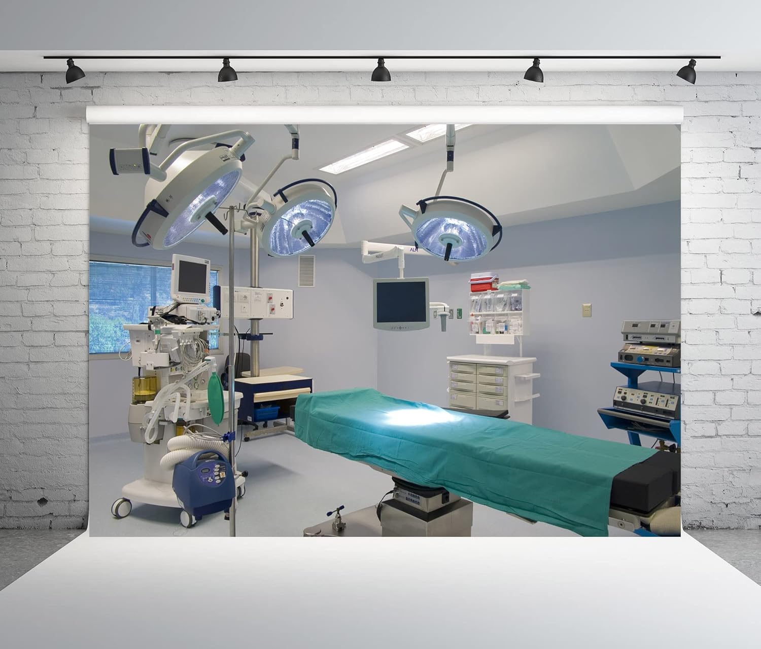 Amazon.com : BELECO Hospital Backdrop 12x8ft Fabric Operating Room ...
