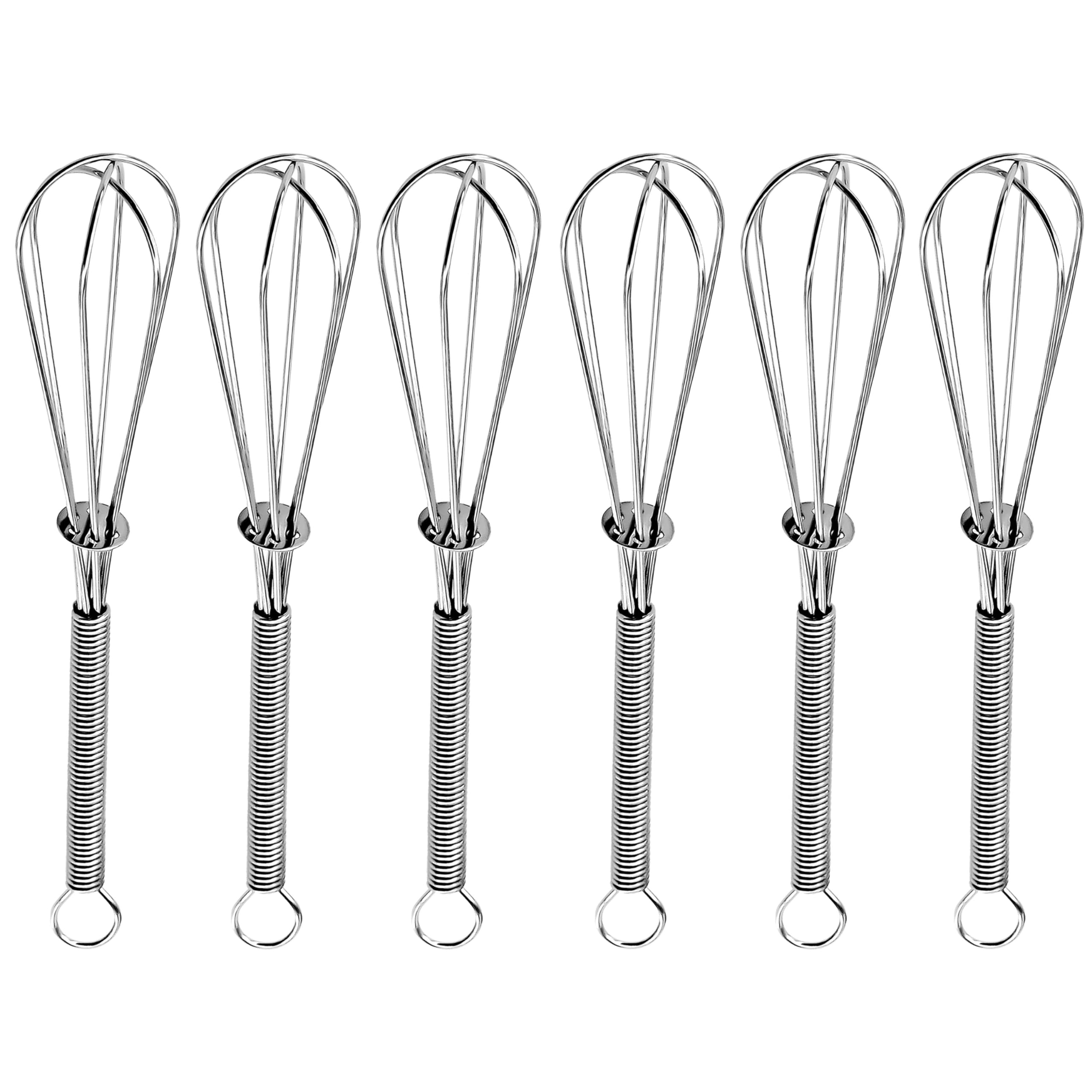 Snapklik.com : Anaeat 6 Pack Small Wire Whisks, Portable Stainless ...
