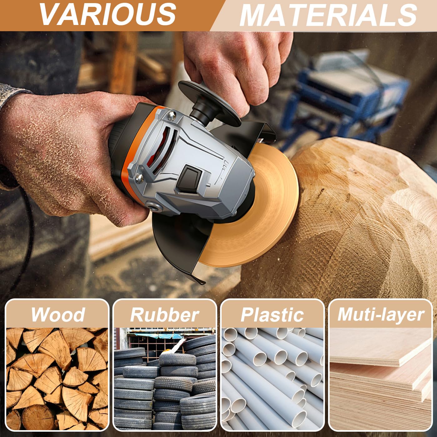 Snapklik.com : 13PCS Wood Carving Disc Set For 4" Or 4 1/2" Angle ...