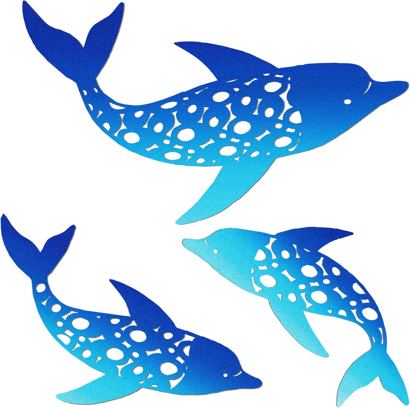 Amazon.com: Comfy Hour Under The Sea Collection 7" Blue Metal Art ...