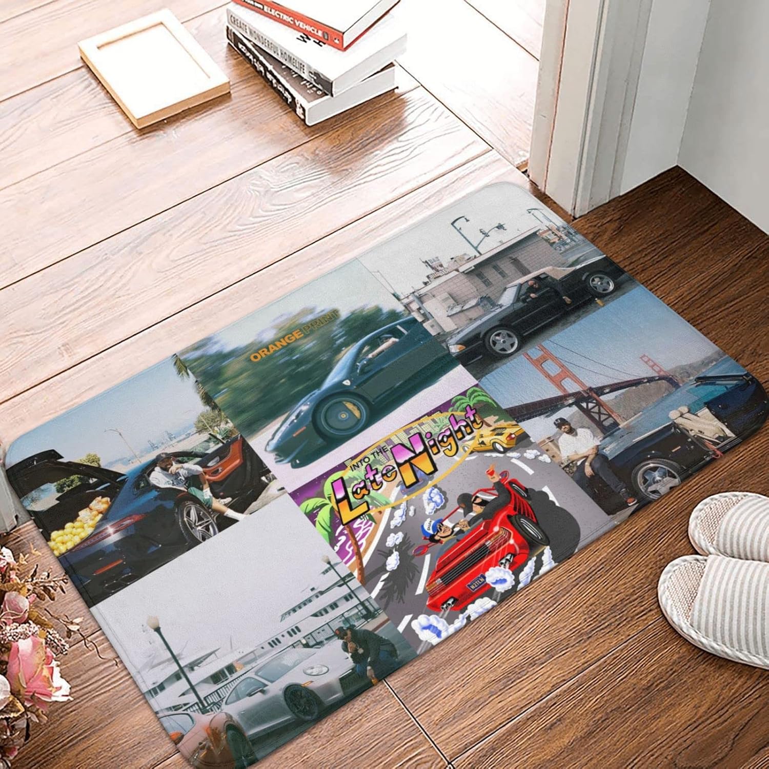 Amazon.com: DOTZRLT Larry Rapper June Singer Area Rug Bathroom Carpet ...