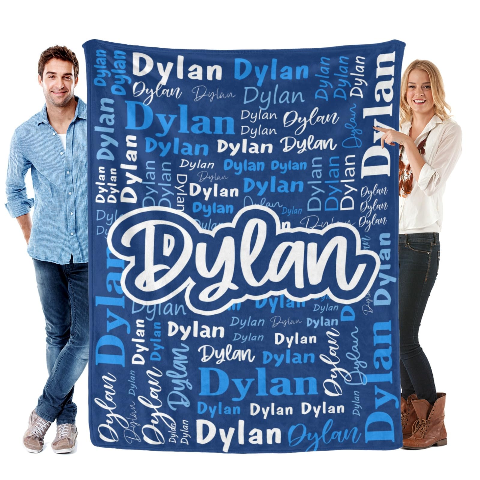 Amazon.com: Personalized Blankets with Name for Kids Adult Custom Name ...
