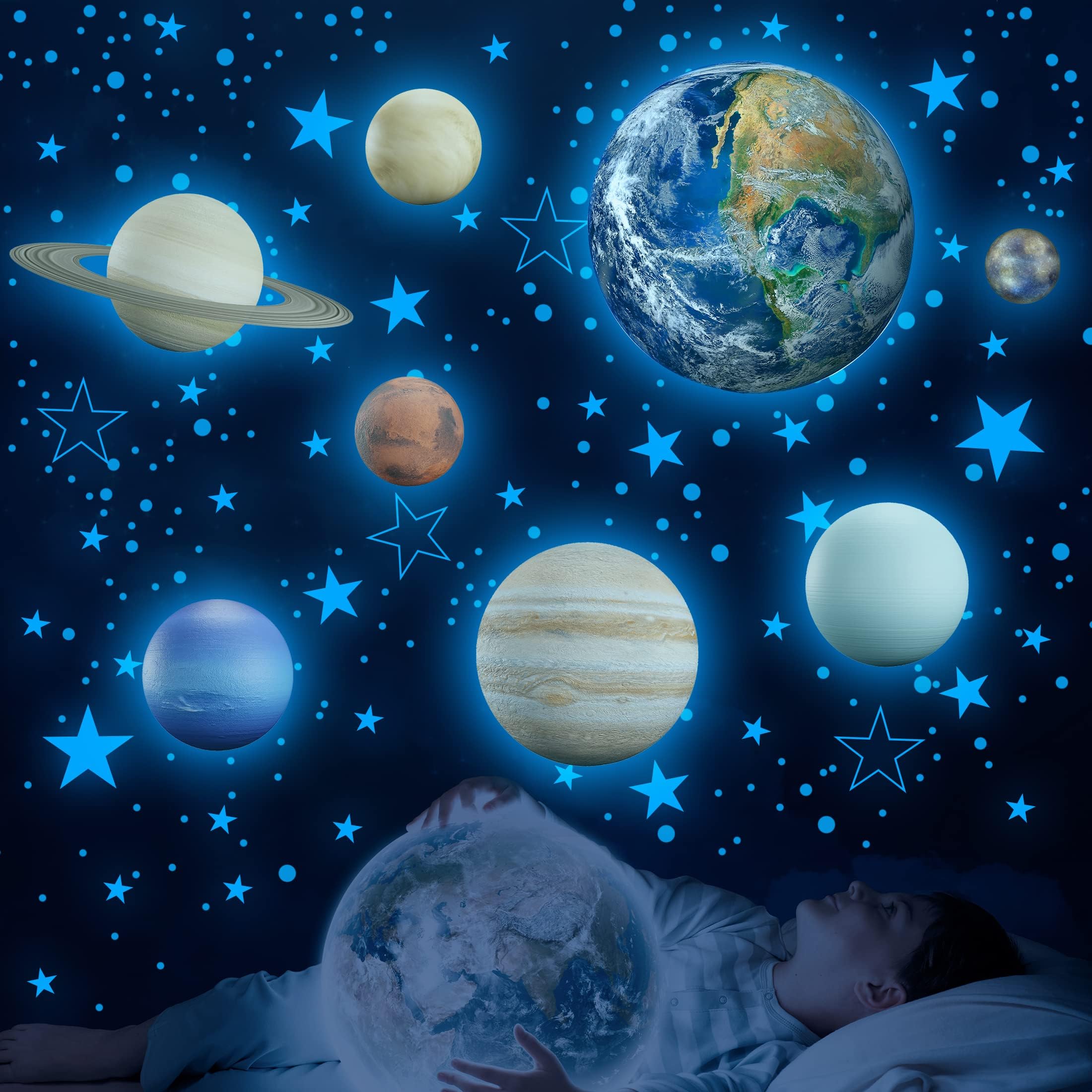 Amazon.com: Nursery Wall Decals Glowing Words Stickers - WE Love You to ...