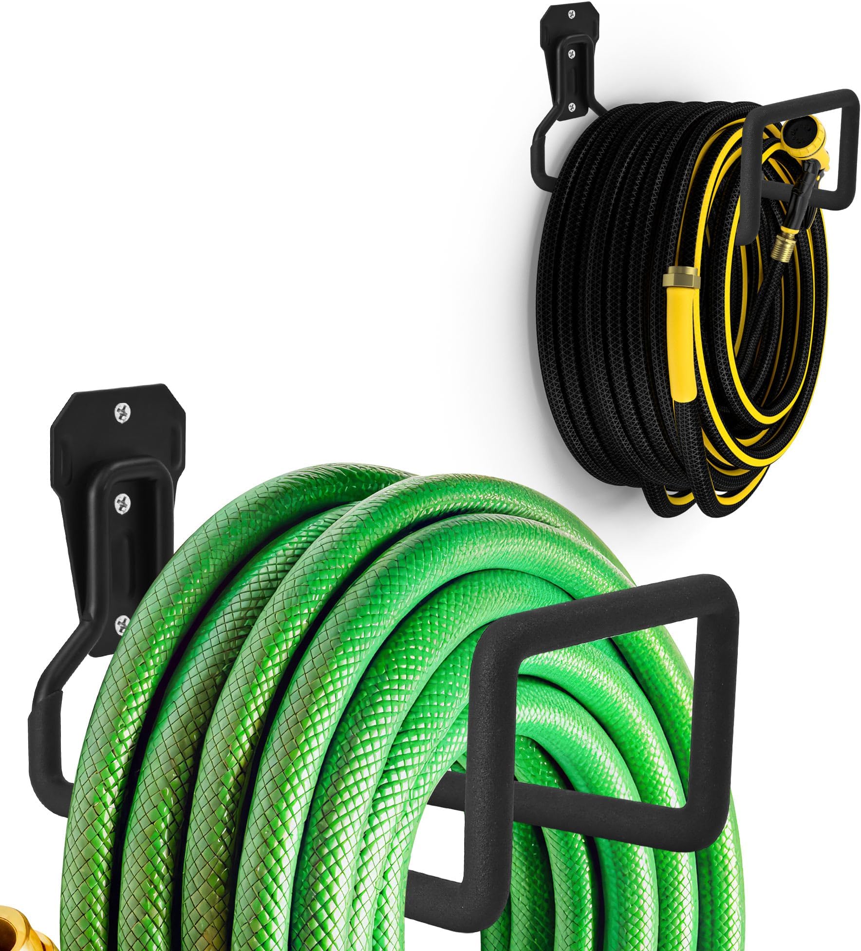 Amazon.com: Josmimic Metal Garden Hose Holder - Wall Mounted Water Hose ...