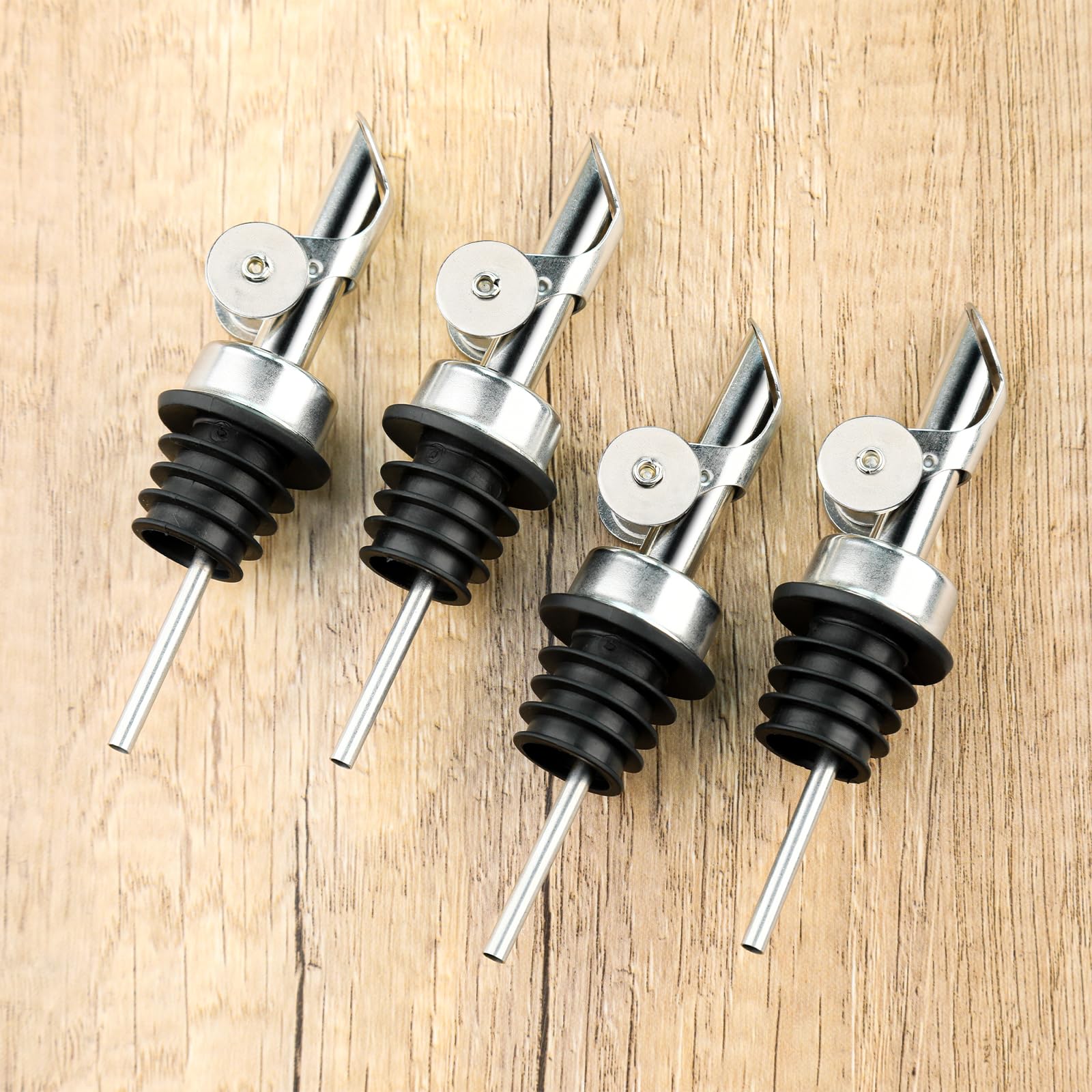 Amazon.com: Liquor Bottle Pourers Auto Flip Olive Oil Spouts Weighted ...