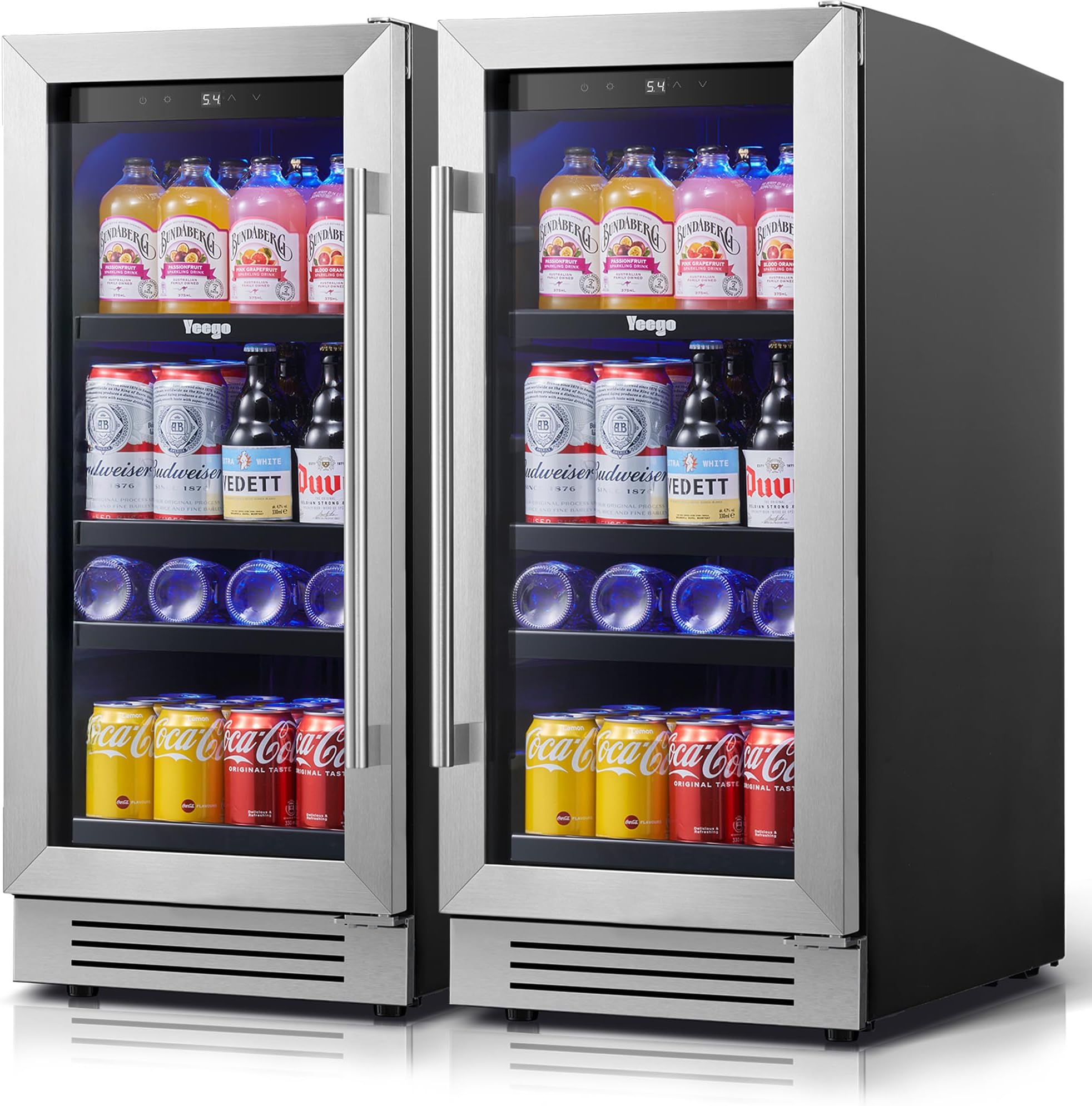 Amazon.com: Yeego Beverage Refrigerator Cooler, 30 inch Two 15" Dual ...