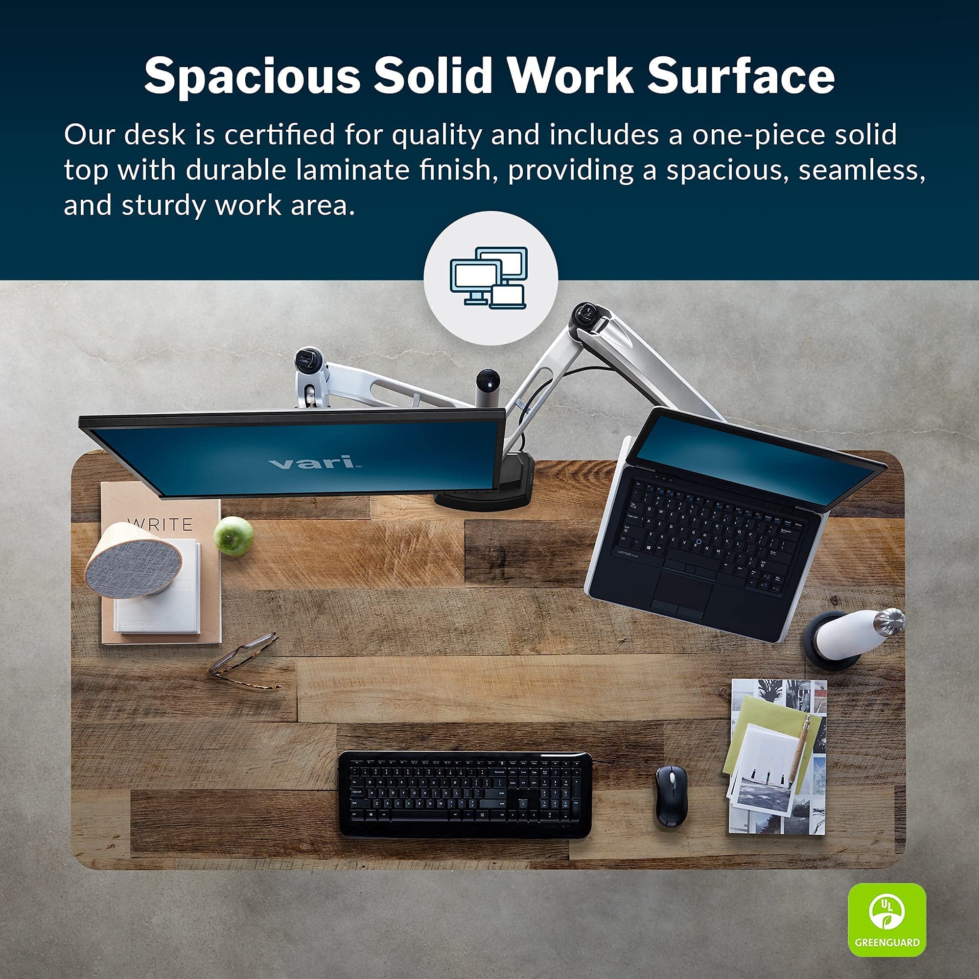 Buy Vari Electric Standing Desk 60" x 30" (VariDesk) - Sit to Stand ...