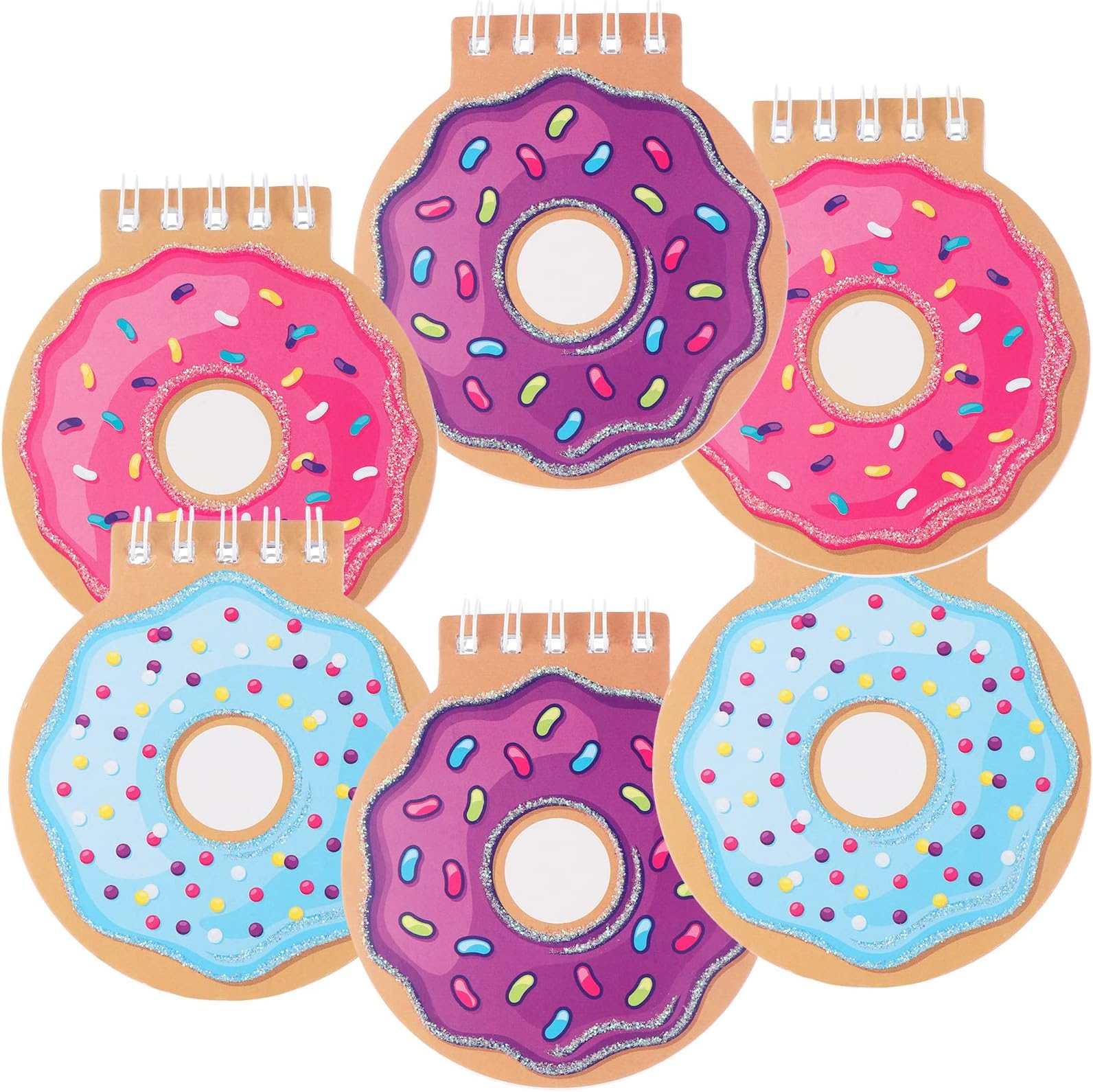 Amazon.com : 24 Pcs Mini Spiral Notebook Cute Donut Notebook Birthday ...