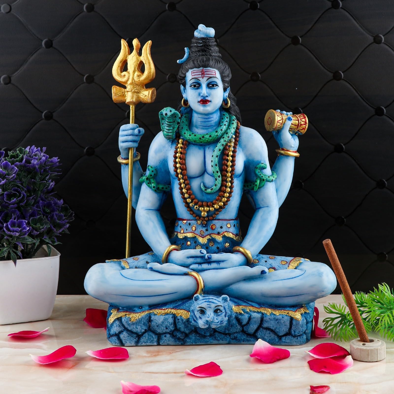 Buy KRISHNAGALLERY1 Marble Dust Shiv Shhanker Bholenath Mahadev Murti ...