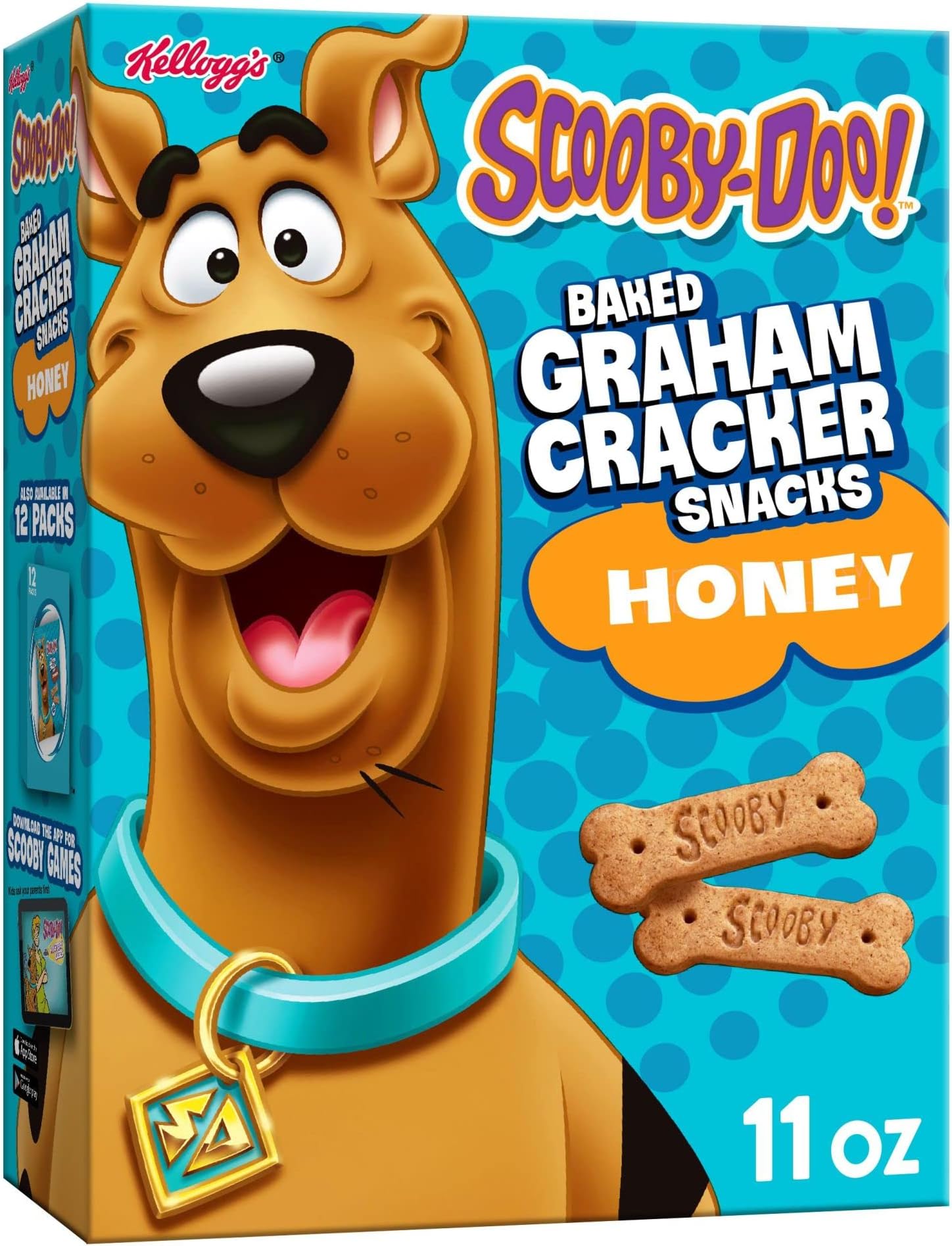Amazon.com: Kellogg's SCOOBY-DOO! Baked Graham Cracker Snacks, Lunch ...