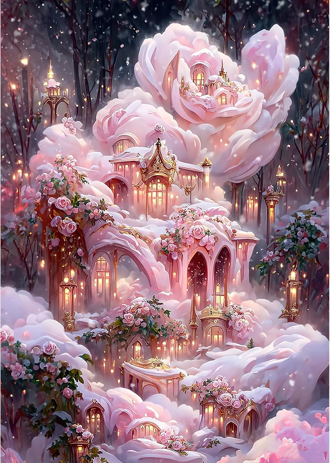 Amazon.com: MXJSUA 5D Diamond Art Painting Kits for Adults, Roses ...