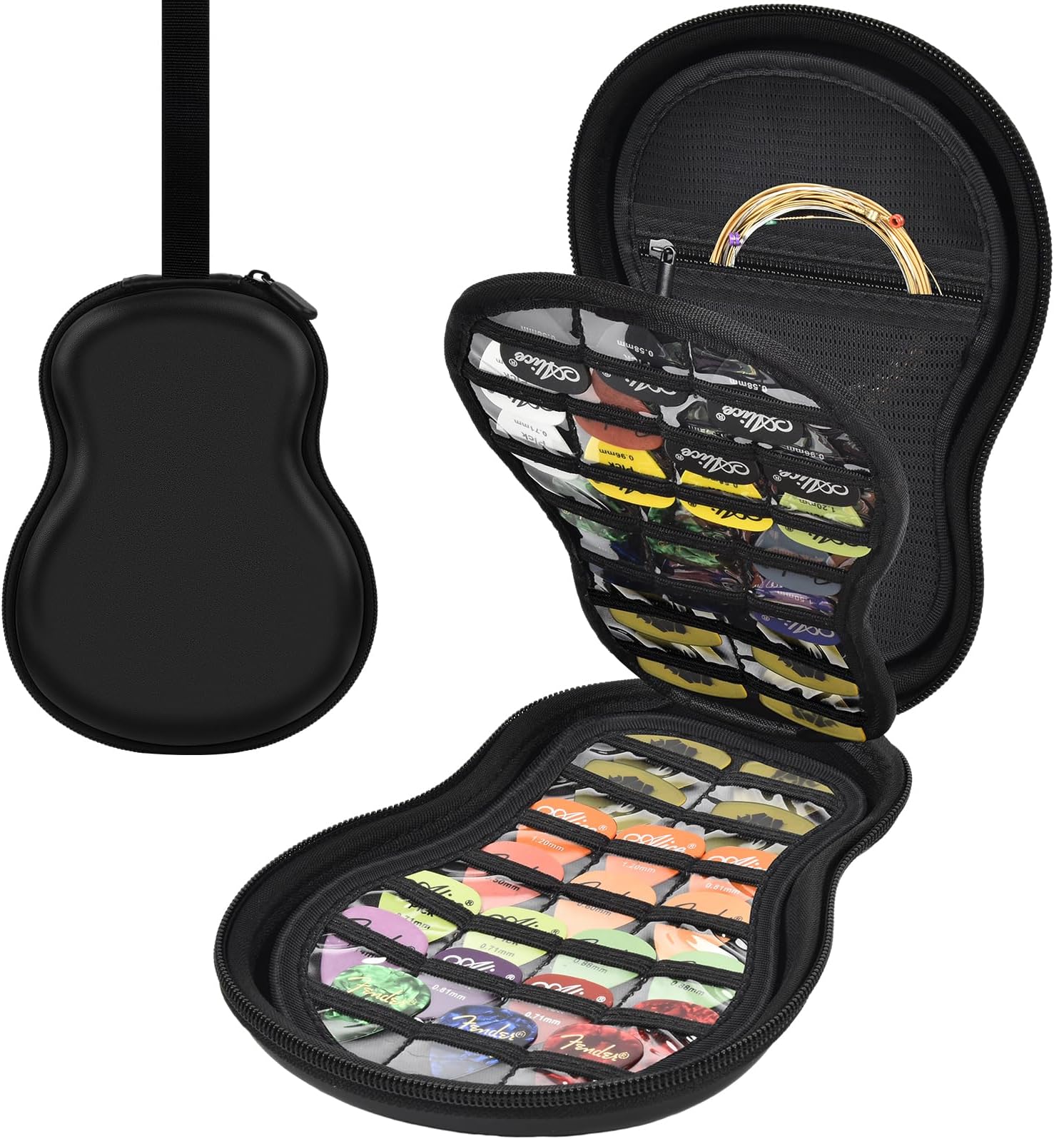 Amazon.com: Musiclily Transparent Plastic Acoustic Electric Guitar Pick ...