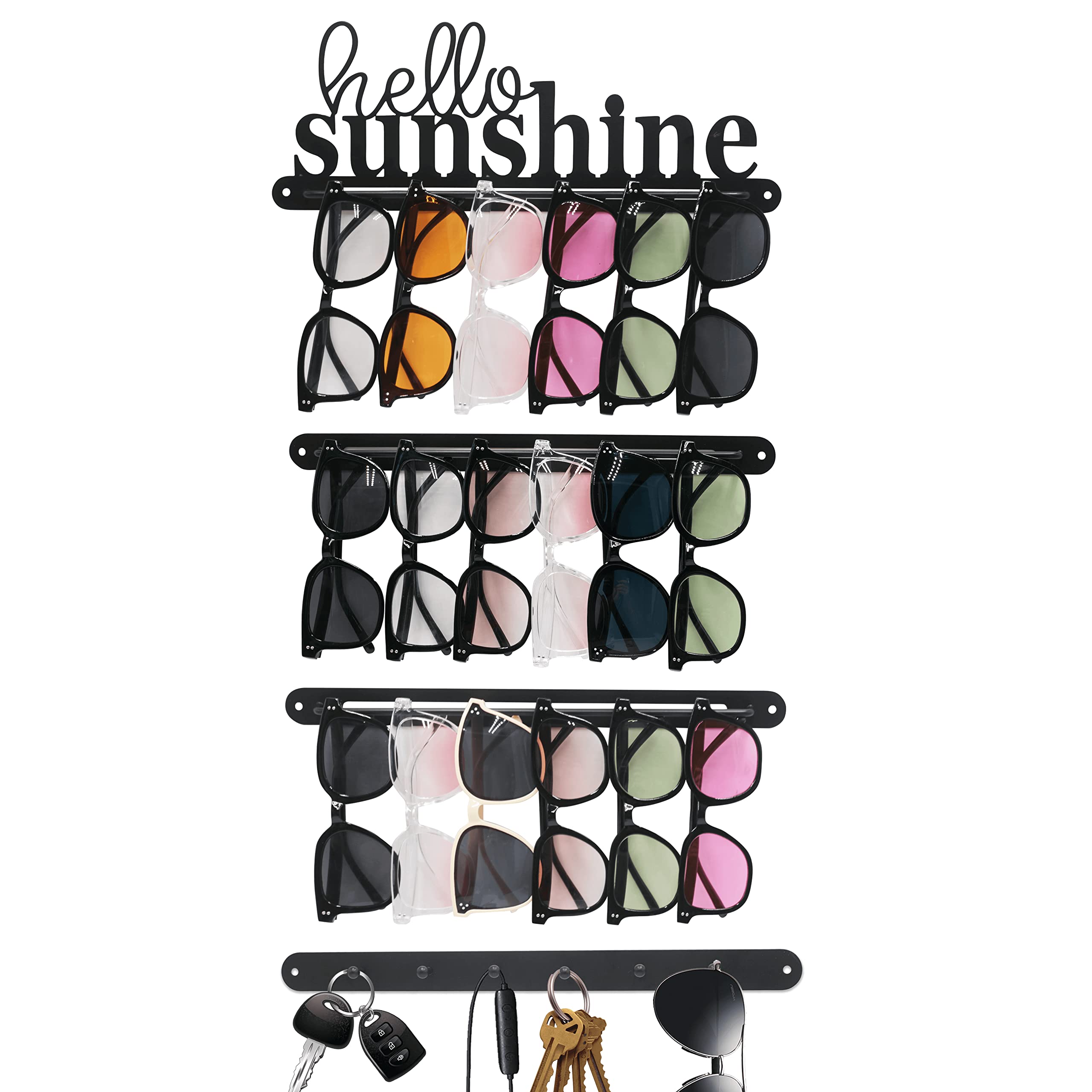 Amazon.com: Dancenser Decorative Sunglass Organizer Wall Mounted, Metal ...