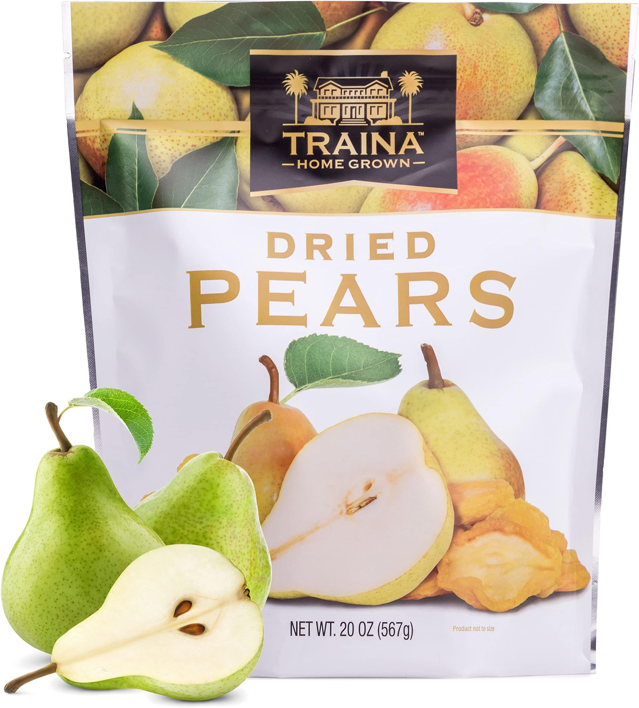 Amazon.com: Traina Home Grown Sun Dried Pears - Healthy & Non-GMO ...