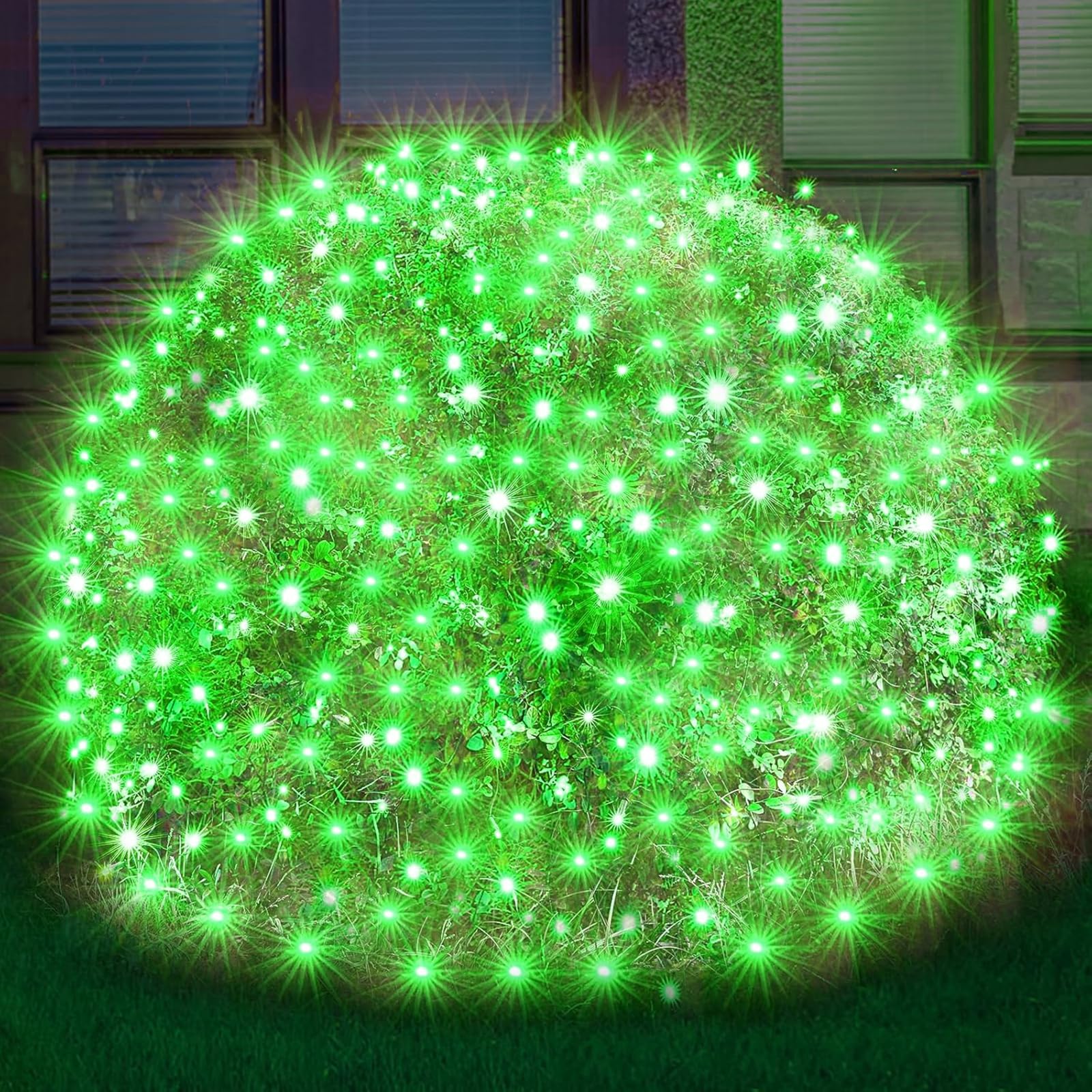 DEPMEM Led Christmas Net Lights Outdoor Christmas Decorations 120Led ...