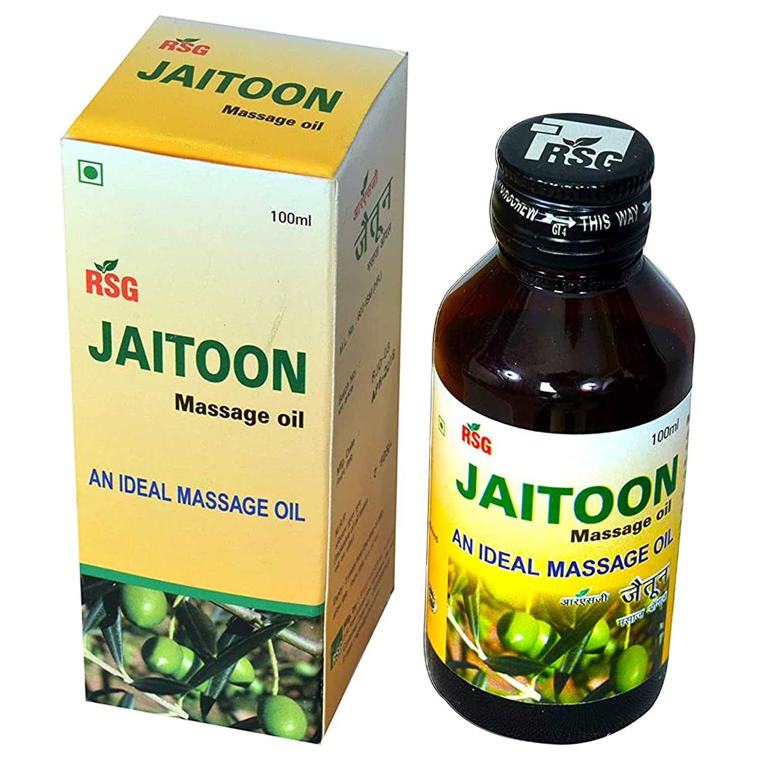 RSG Jaitoon (Olive) oil | Pack of 3 | 100ML each | 100% Ayurvedic ...