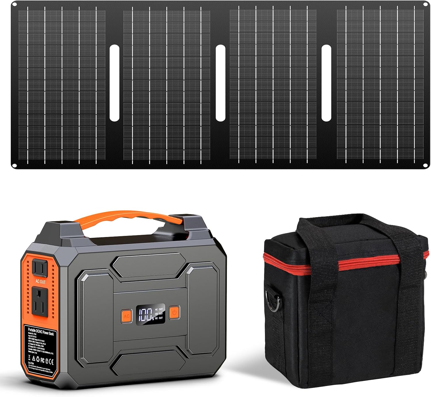 Amazon.com: Solar Powered Generator 100W, Portable Solar Generator ...