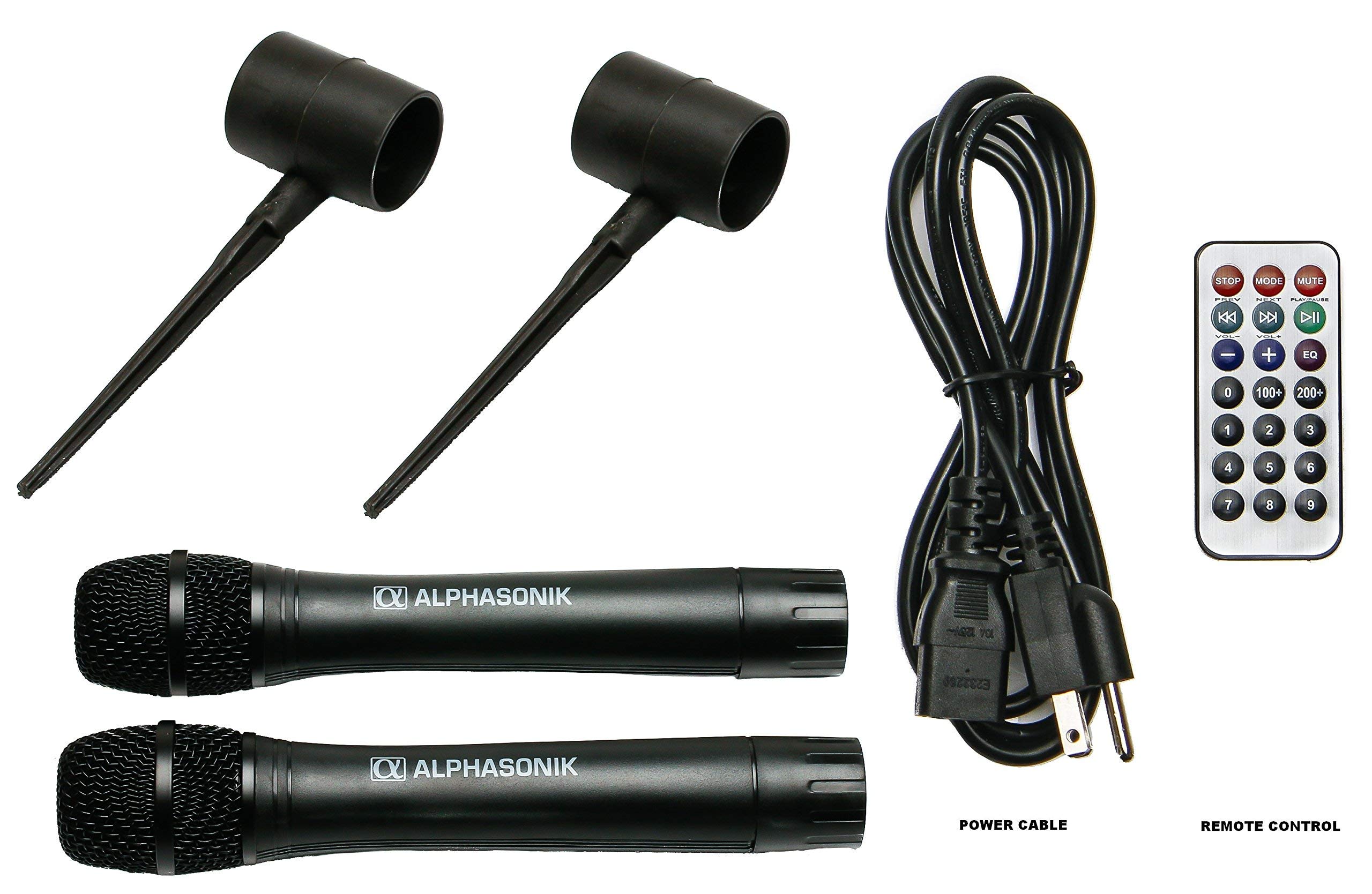 Buy ALPHASONIK 12" Portable Rechargeable Battery Powered 1200W PRO DJ ...