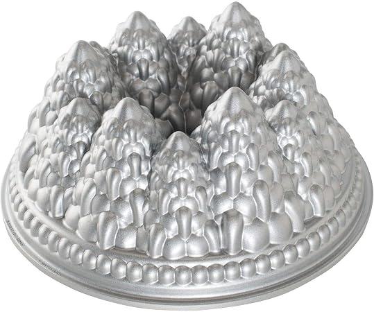 Amazon.com: Nordic Ware Pine Forest Bundt, Sparkling Silver, 9 Cup ...