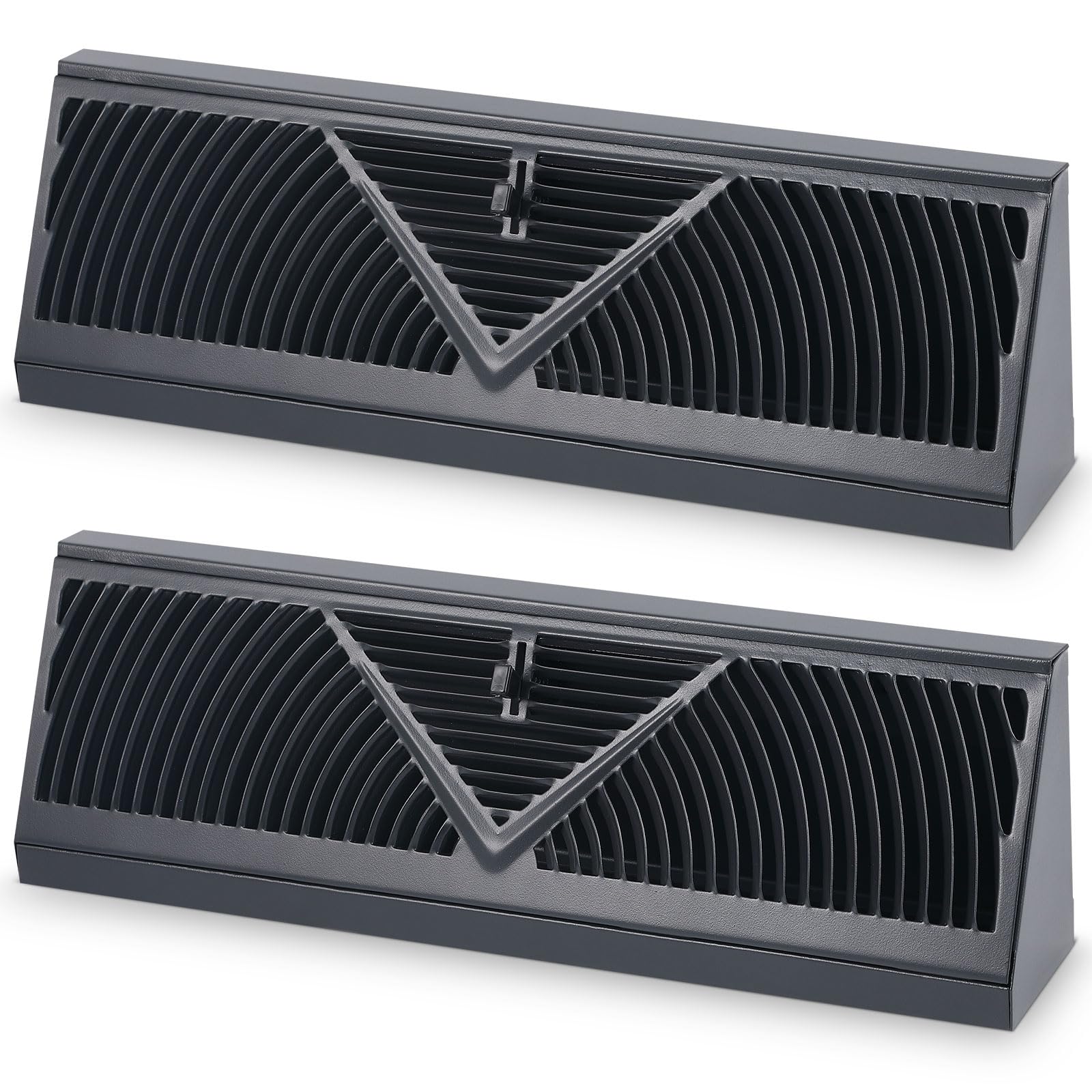 Yaocom 2 Pack Baseboard Register 18 Inch Duct Opening Size Vent Covers ...