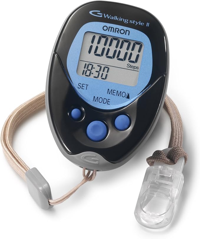 Omron Walking Style II Pedometer - Blue/Black : Amazon.co.uk: Sports ...