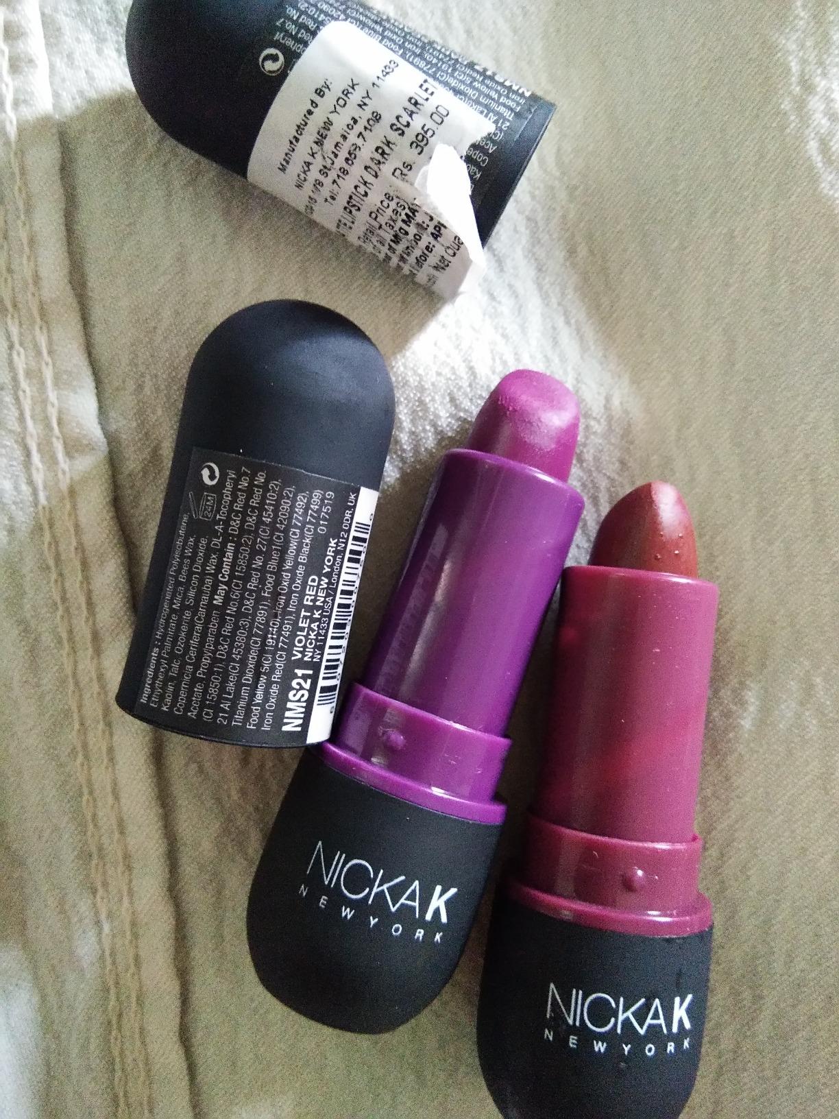 Buy Nicka K Matte Lipstick, Black, 3.5g Online at Low Prices in India ...