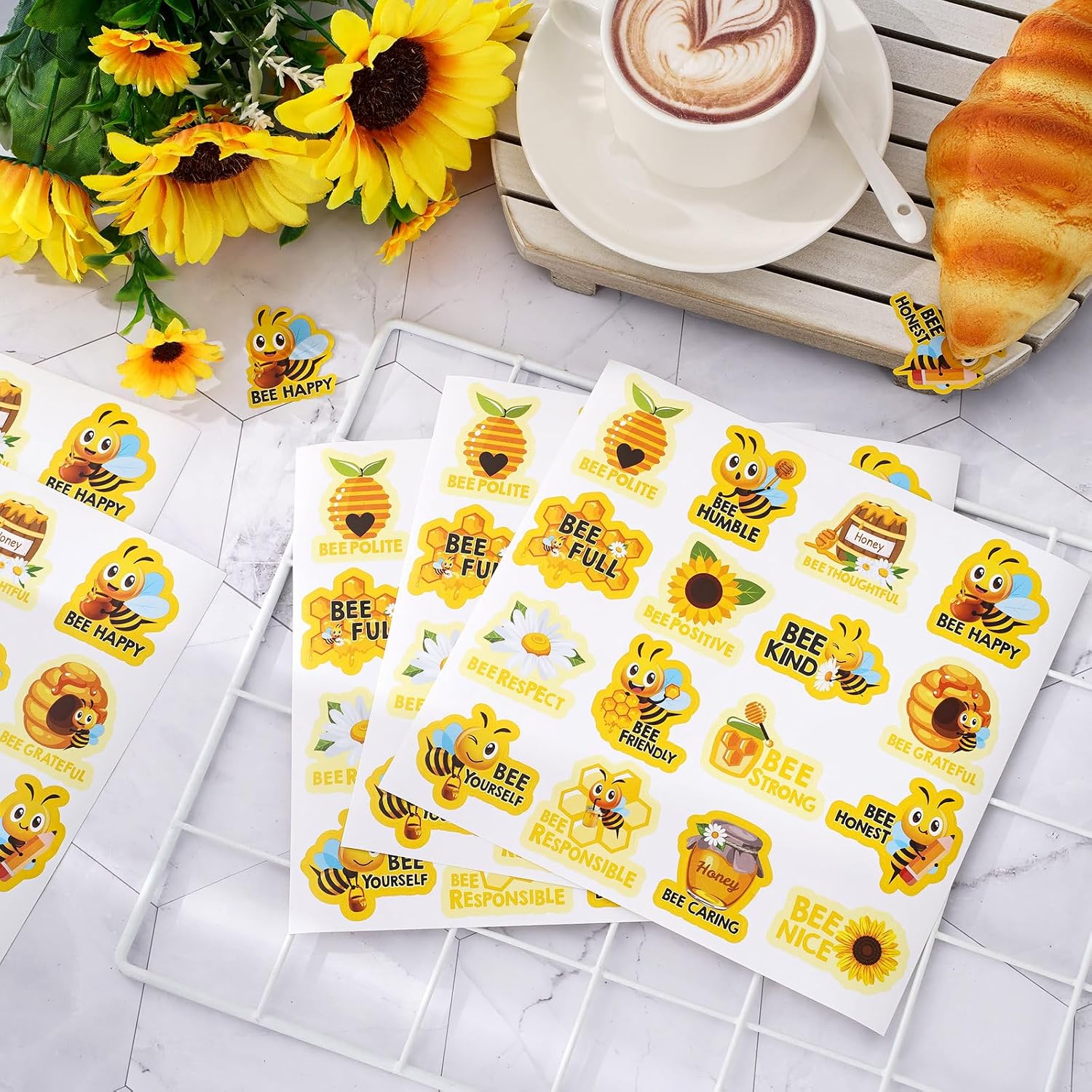 Whaline 400 calcomanías de incentivo de abejas con tema de abeja ...