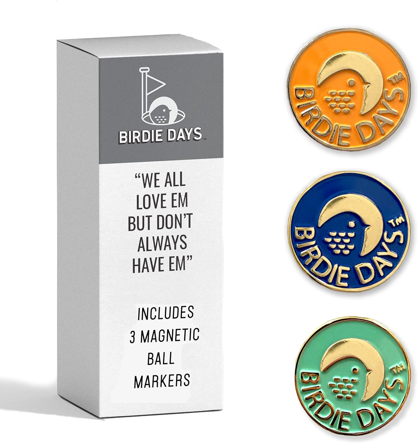 Amazon.com : Birdie Days Golf Ball Marker Hat Clip and Divot Tool Gift ...