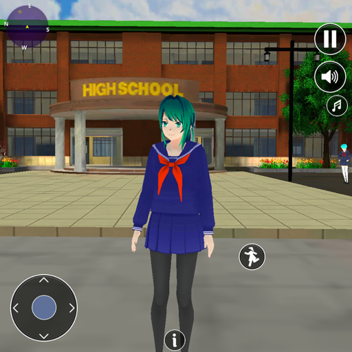 Anime High School Yandere Girl Life Simulator - Real School Sakura Girl ...