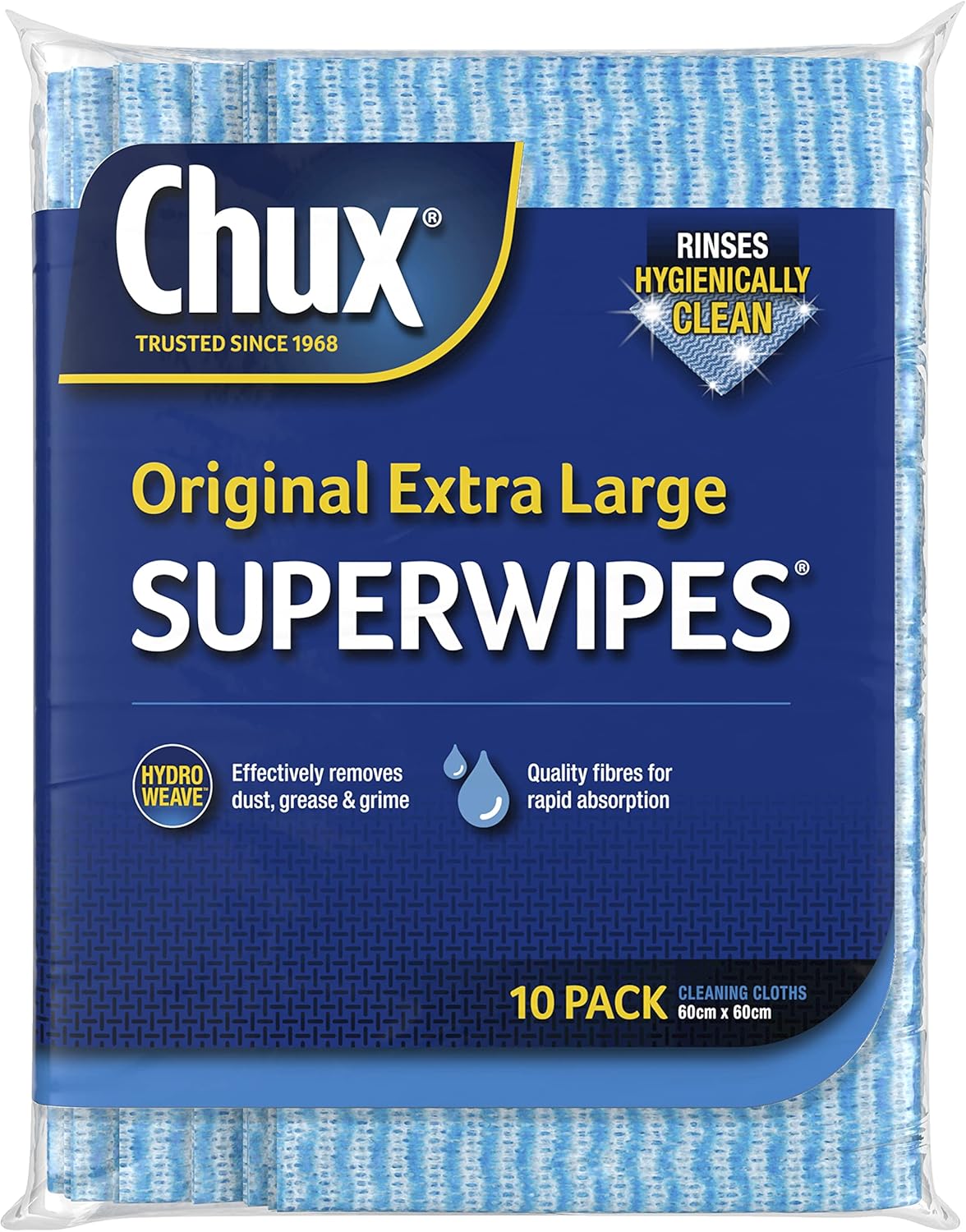Chux Original Superwipes, Absorbent, Reusable and Washable Wipes, Extra ...